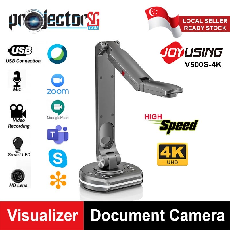 Joyusing V500S-4K Visualizer | Ultra Portable Document Camera | Object Scanner | Visualiser ...