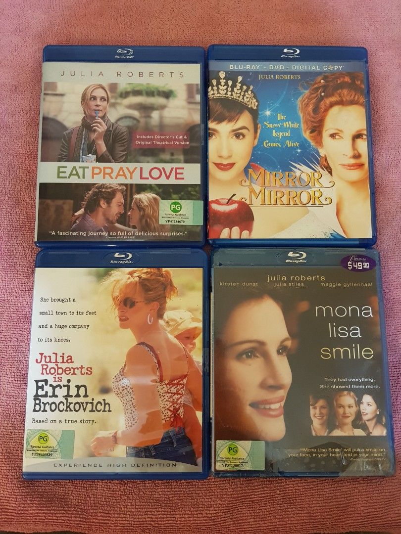 Julia Roberts Romance Movies Original USA Blu-Ray Set, Hobbies & Toys ...