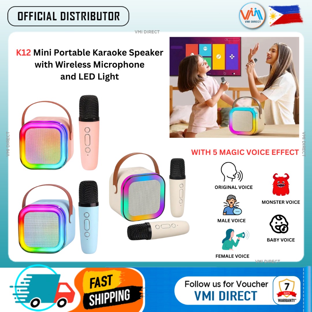 K12 Single and Dual Microphone Bluetooth Speaker Wireless Professional 3D Sound High-end Audio ...