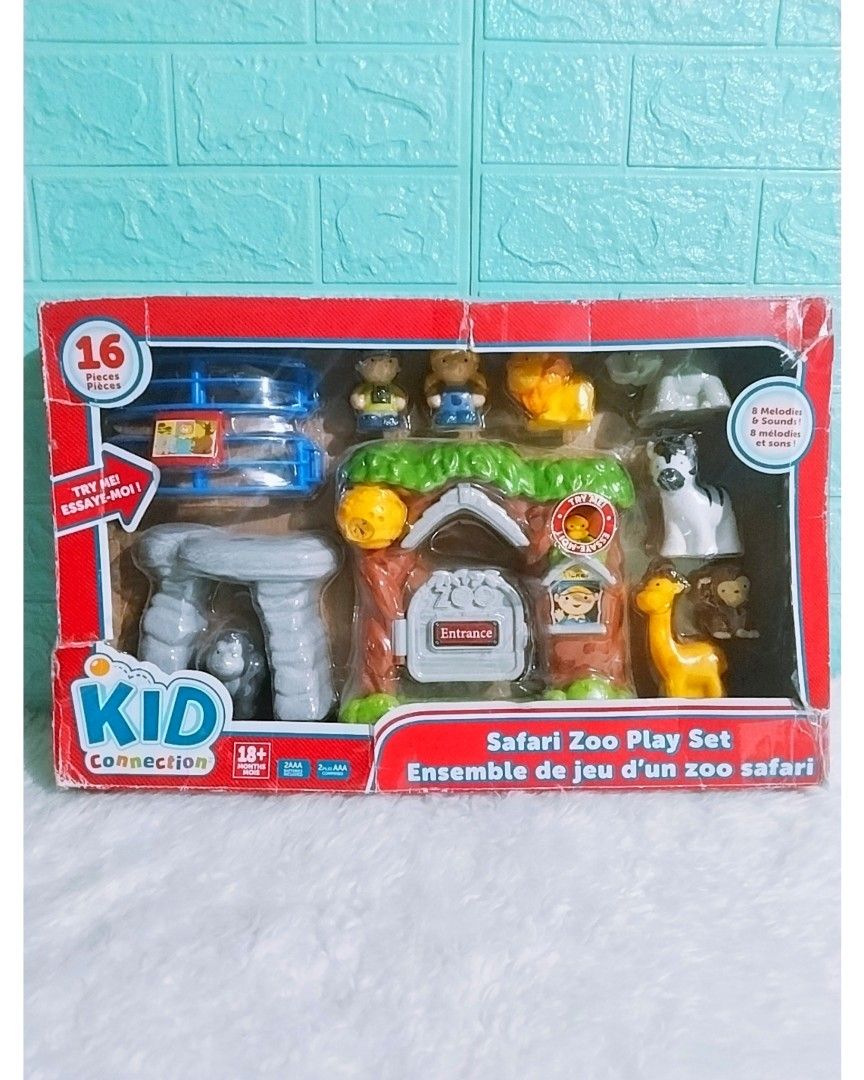 Kid Connection Safari Zoo Play Set, Babies & Kids, Infant Playtime on ...