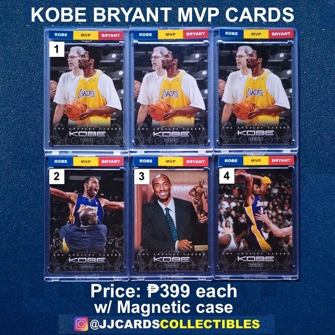 Kobe Bryant MVP Cards, Hobbies & Toys, Toys & Games on Carousell