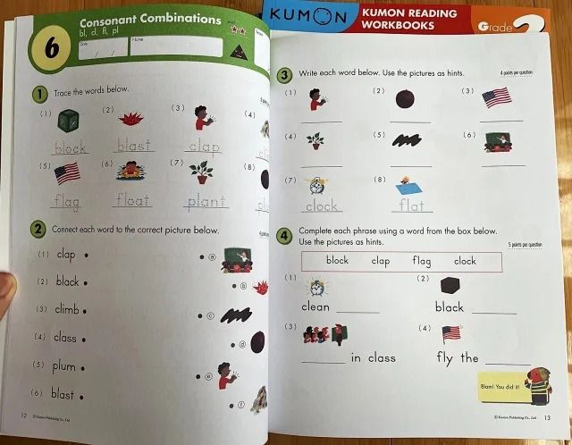 Kumon Primary Grade 1-3 English & Math Assessment Workbooks, Hobbies ...