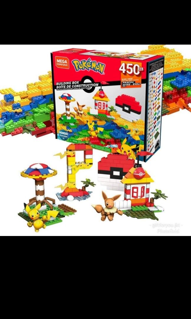 Lego Pokemon Mega Construx Building Box 450 pcs, Toys & Collectibles ...