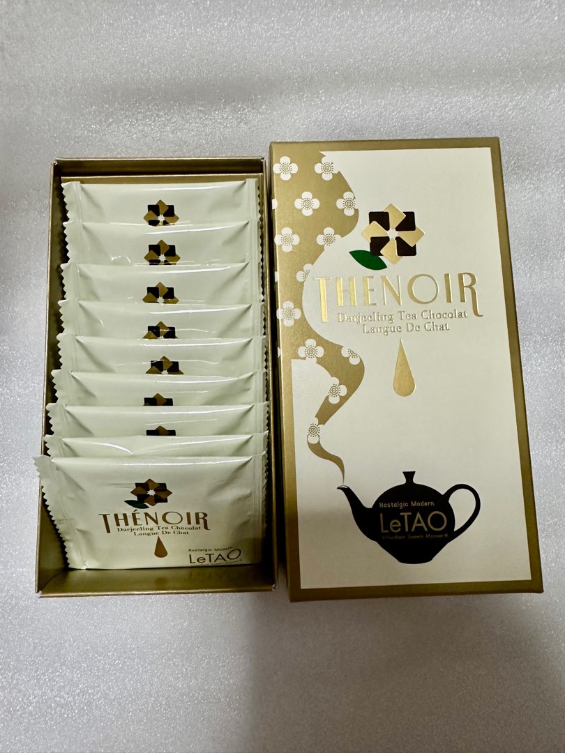 LeTAO Chocolate Black Tea Cookies ("Thé Noir"), Food & Drinks, Other Food & Drinks on Carousell