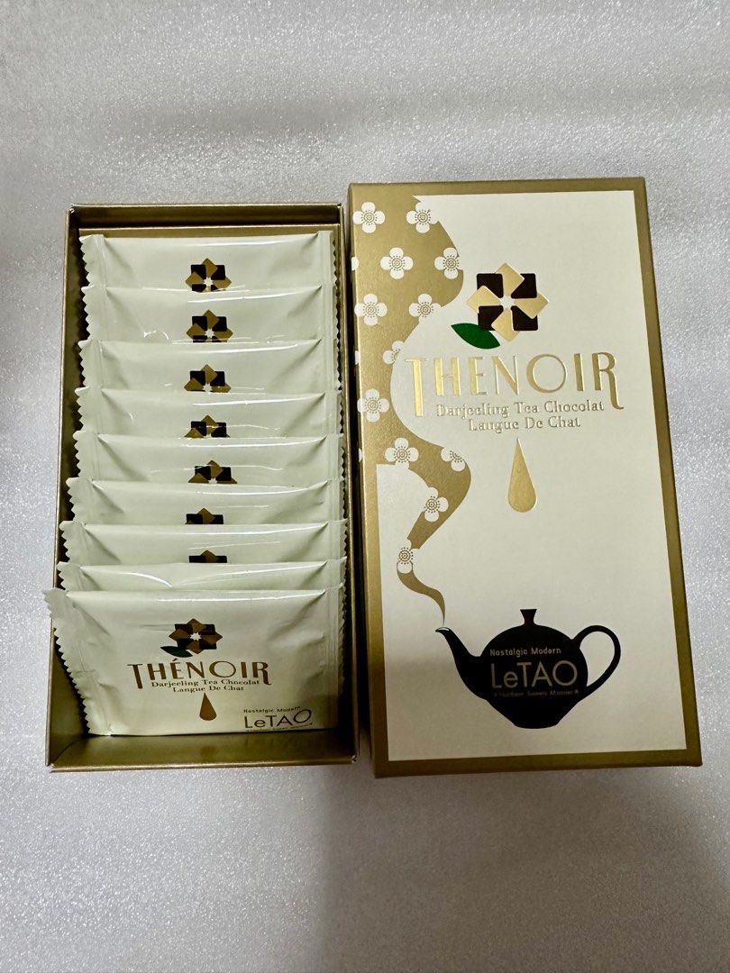 LeTAO Chocolate Black Tea Cookies ("Thé Noir"), Food & Drinks, Other Food & Drinks on Carousell