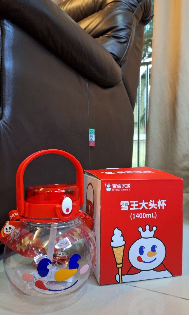 Limited Edition Cute MIXUE 1400 ml Water Bottle, Furniture & Home ...