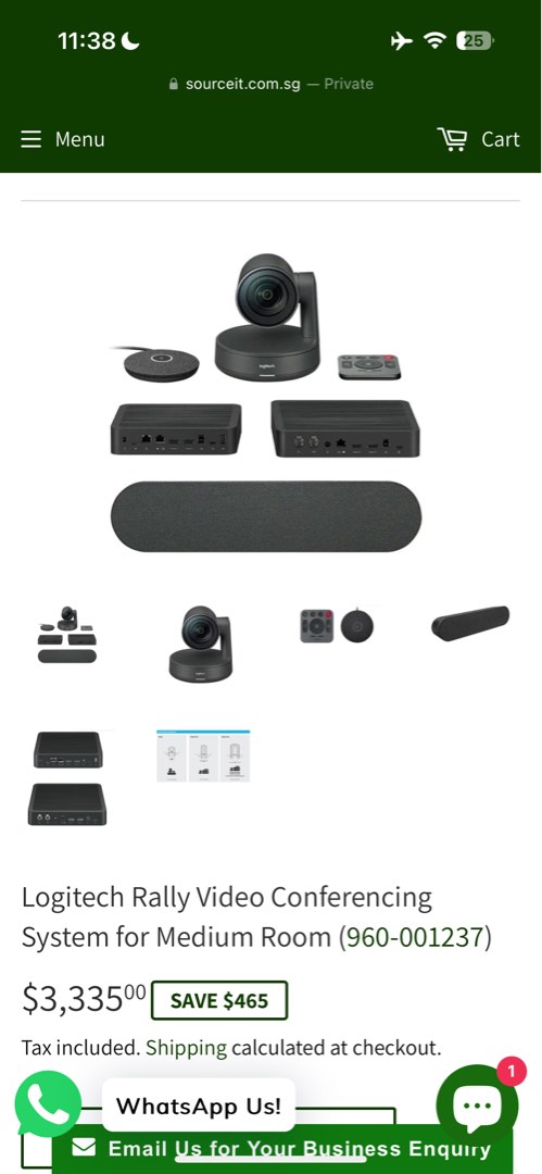 Logitech Rally video conferencing system for medium sized room ...