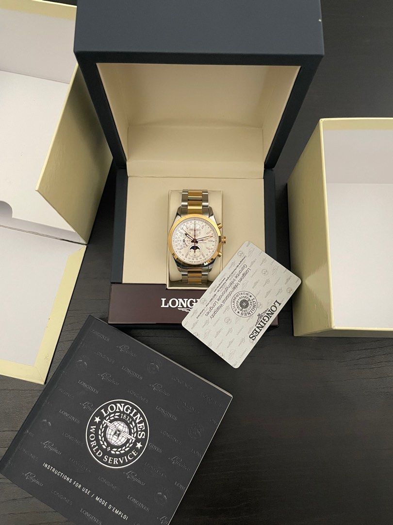 (CHEAPEST & RARE) Longines Conquest Classic Moonphase Silver Dial 2 ...