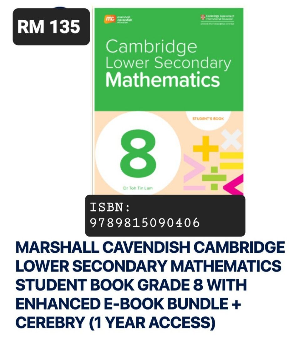 Marshall Cavendish Cambridge Lower Secondary Mathematics Y8, Hobbies ...