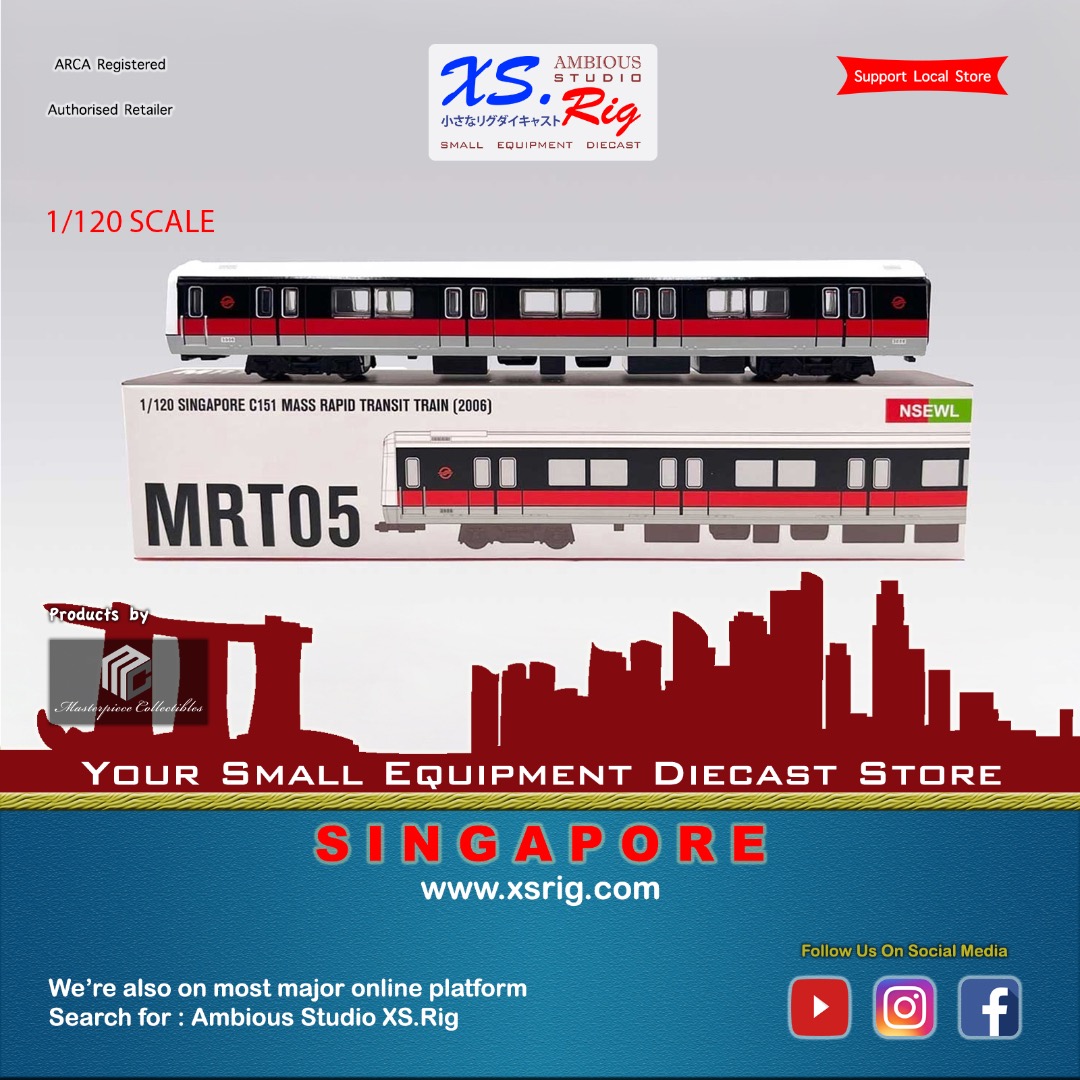 MC SG Train 1/120 MRT City Series (Various Train Model and Service Line ...