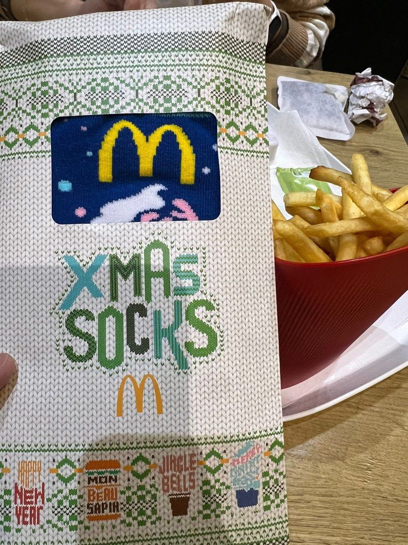 McDonald's Christmas Socks (from McD France), Women's Fashion, Watches ...