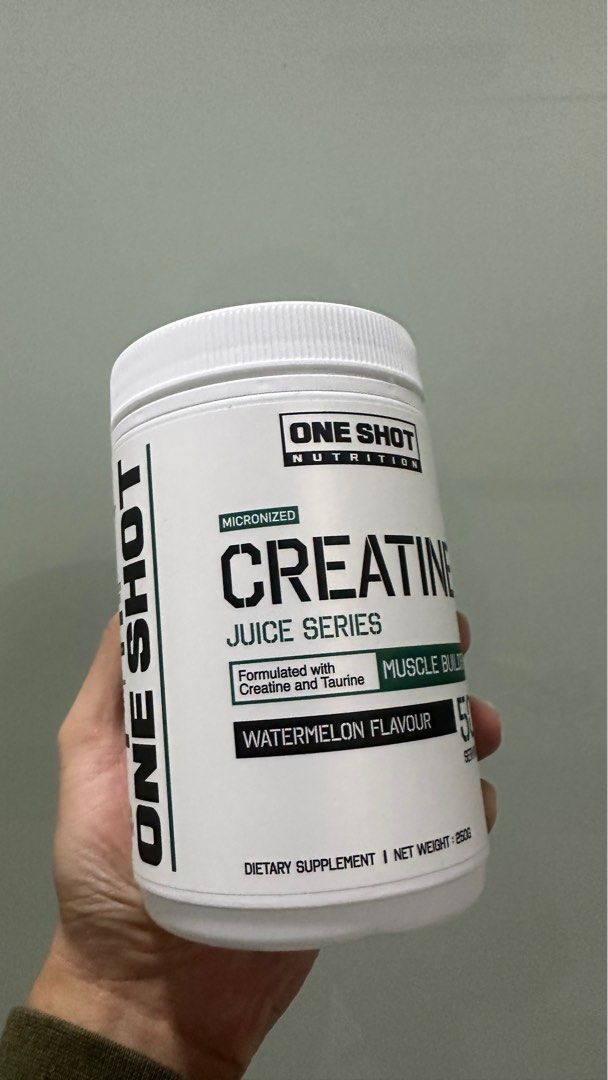 Micronized Creatine Monohydrate Powder (250g) 50 servings - One Shot ...