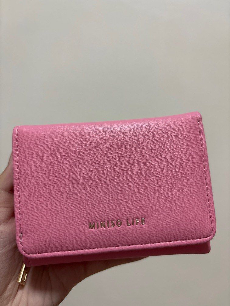 Miniso pink trifold wallet, Women's Fashion, Bags & Wallets, Wallets ...