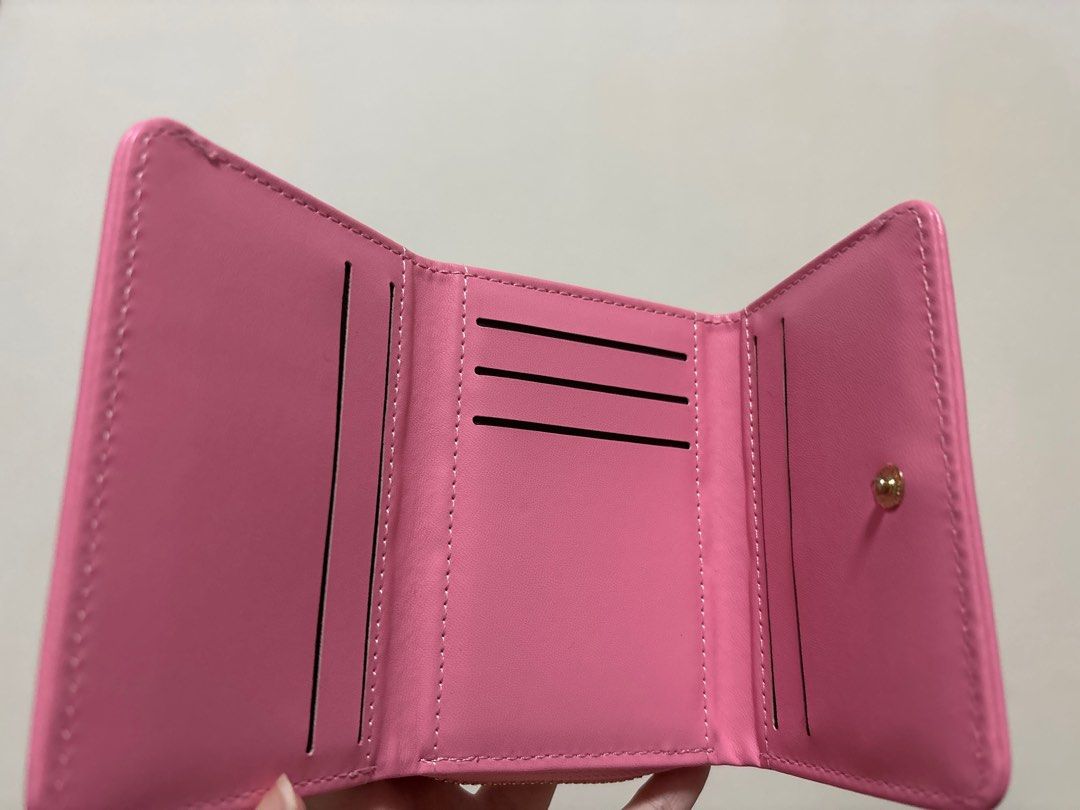 Miniso pink trifold wallet, Women's Fashion, Bags & Wallets, Wallets ...