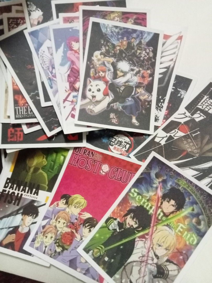 Mixed Anime Manga Stickers Demon Slayer Cowboy Bebop Sailor Moon Naruto ...