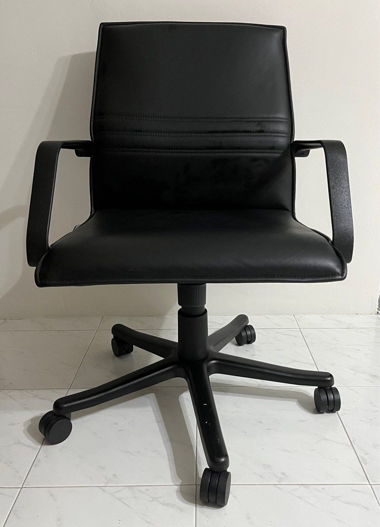 Modernform Leather Office Chair, Furniture & Home Living, Furniture ...
