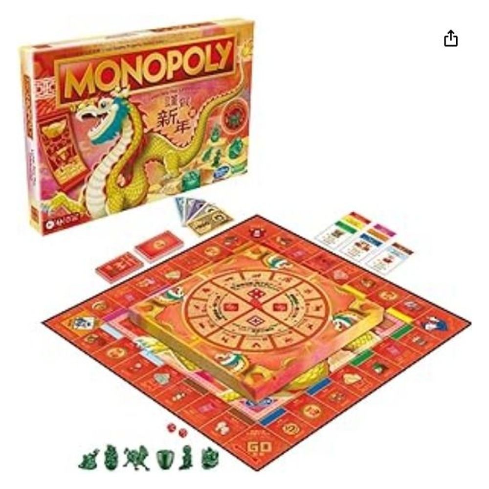 Monopoly Lunar New Year Celebration Edition Board Game, Year of the ...