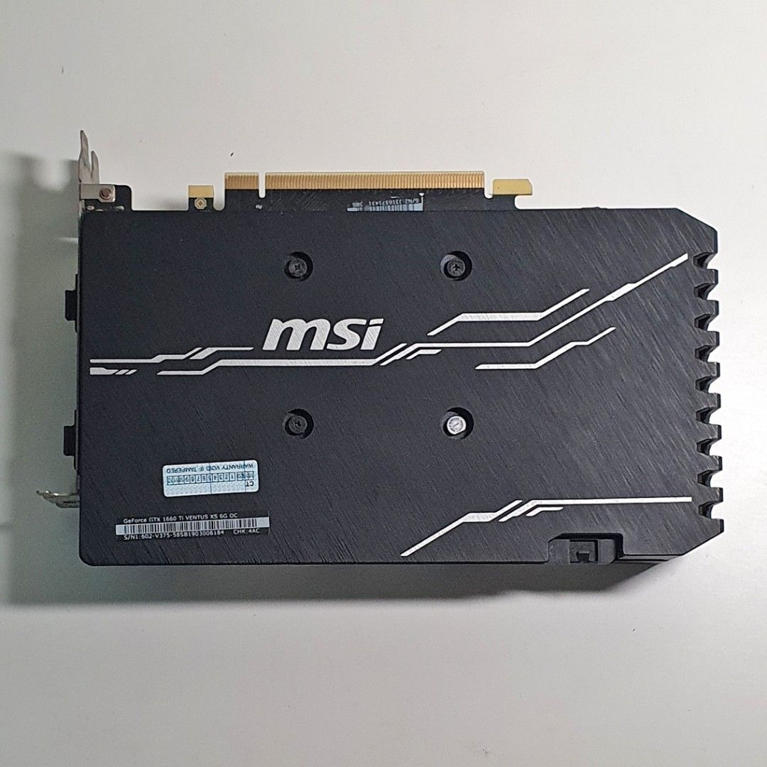 MSI GTX 1660 TI GPU nvidia graphics card rtx rx 1660ti, Computers ...