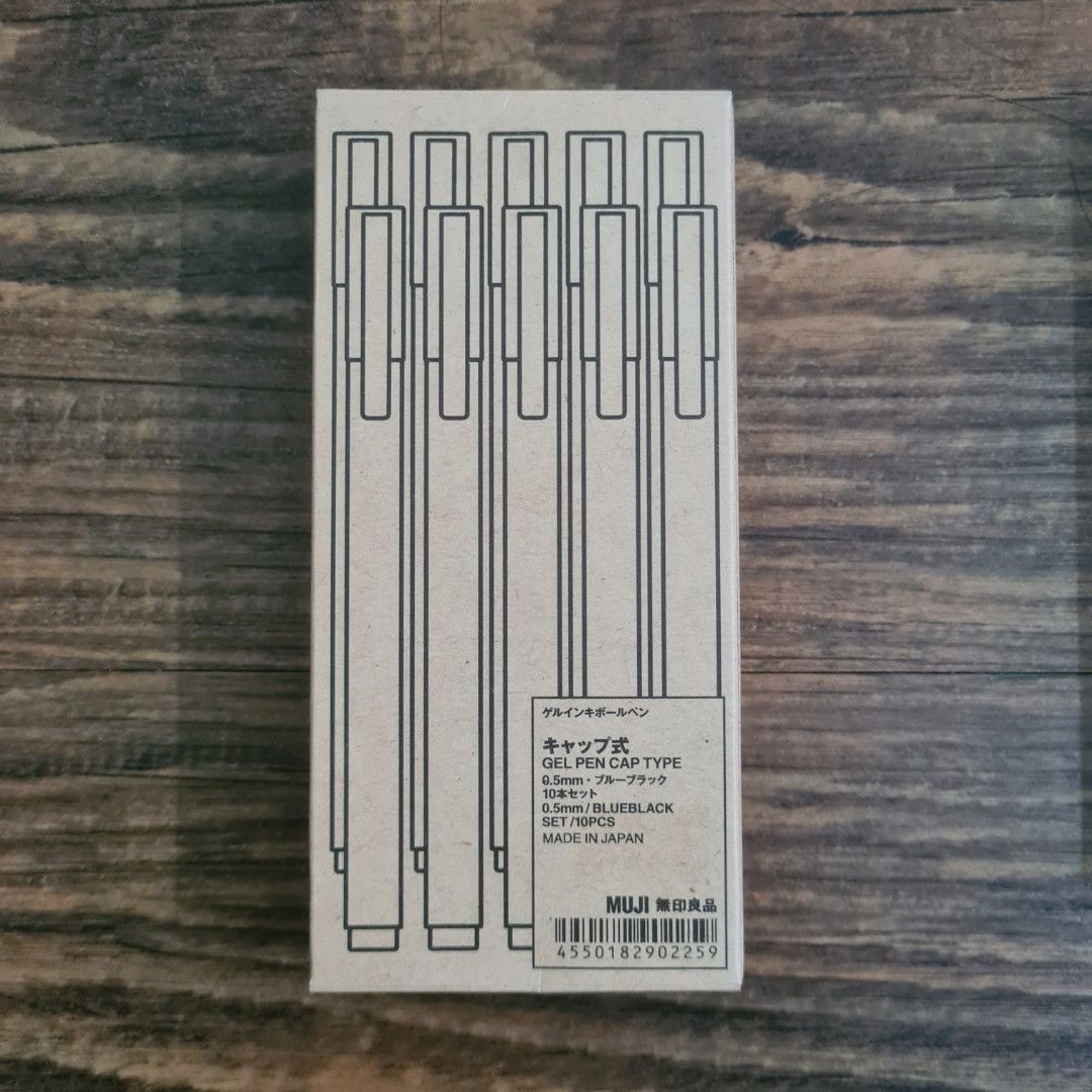 Muji Gel Pen Cap Type, Hobbies & Toys, Stationery & Craft, Stationery ...