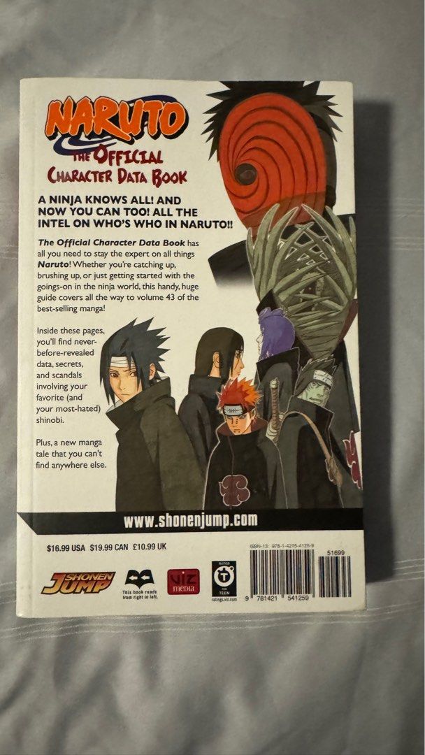 naruto official character data book, Hobbies & Toys, Books & Magazines ...