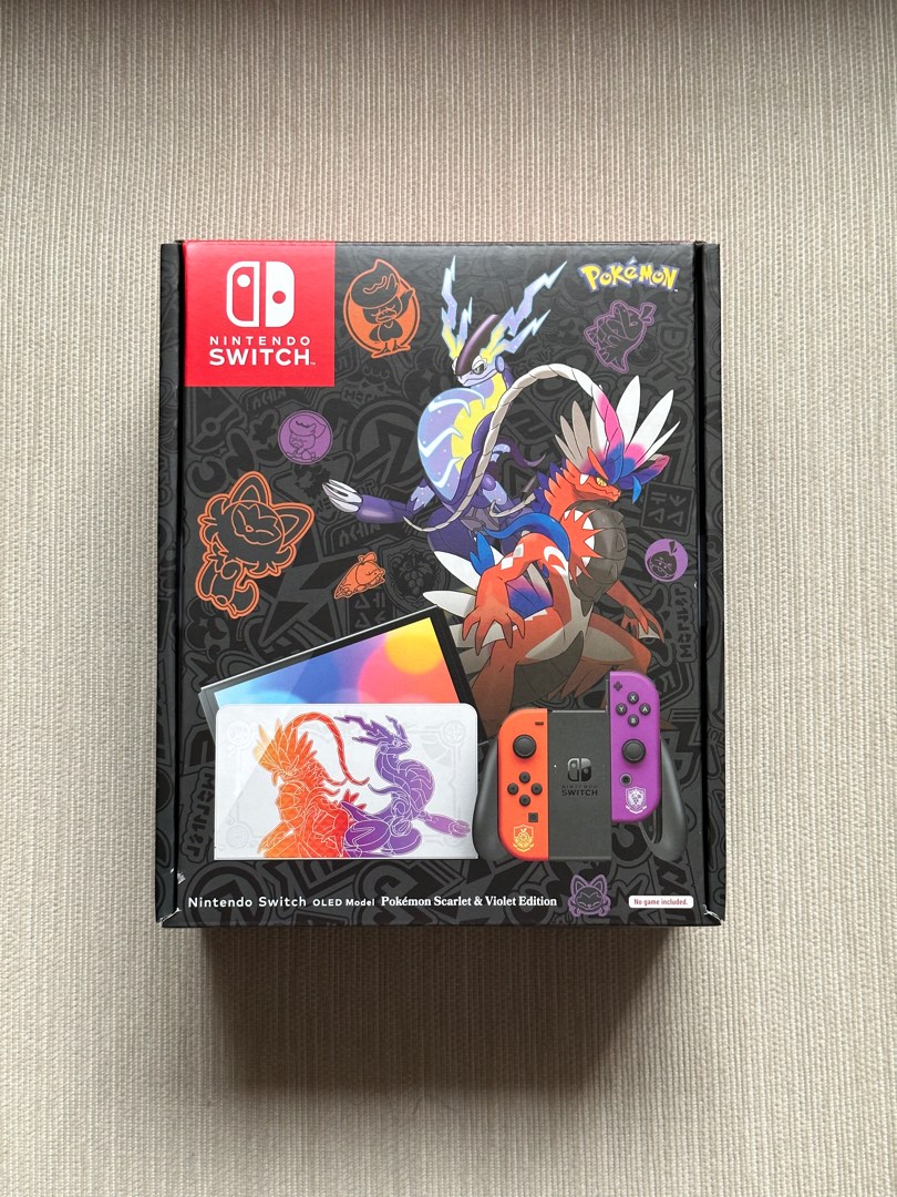Nintendo Switch OLED Model Pokemon Scarlet & Violet Edition, Video ...