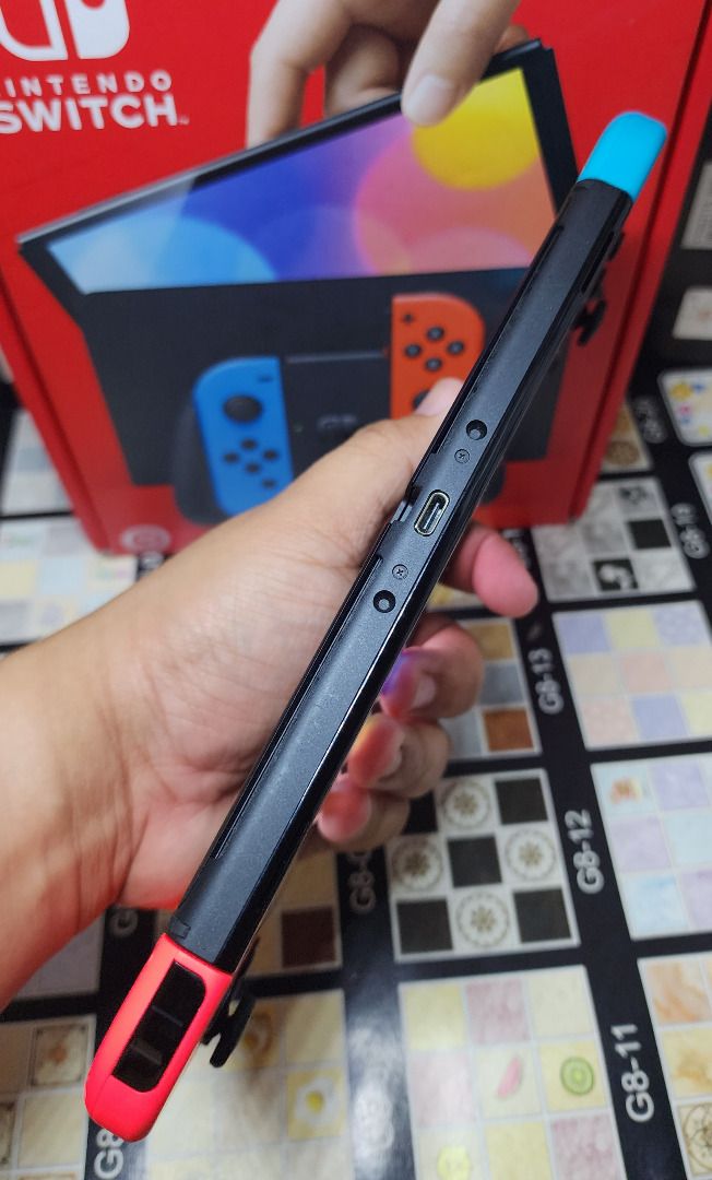 NINTENDO SWITCH OLED NEON COMPLETE UNDER WARRANTY, Video Gaming, Video ...