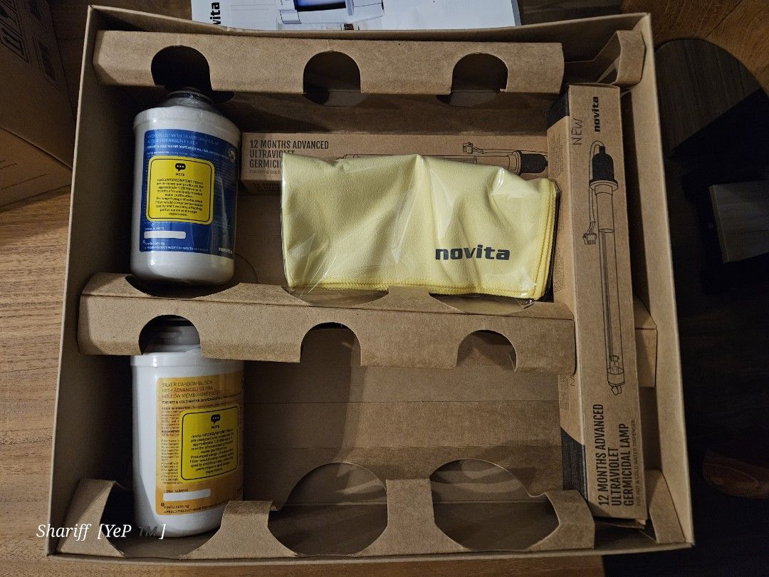 Novita water filter W8 NP3302 / NP3301 Hydroplus with UV lamp, TV ...