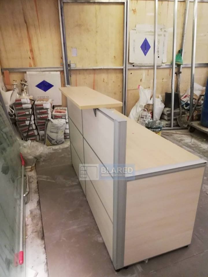 Office Furniture - Partition . Gang Chair / reception desk, Furniture ...