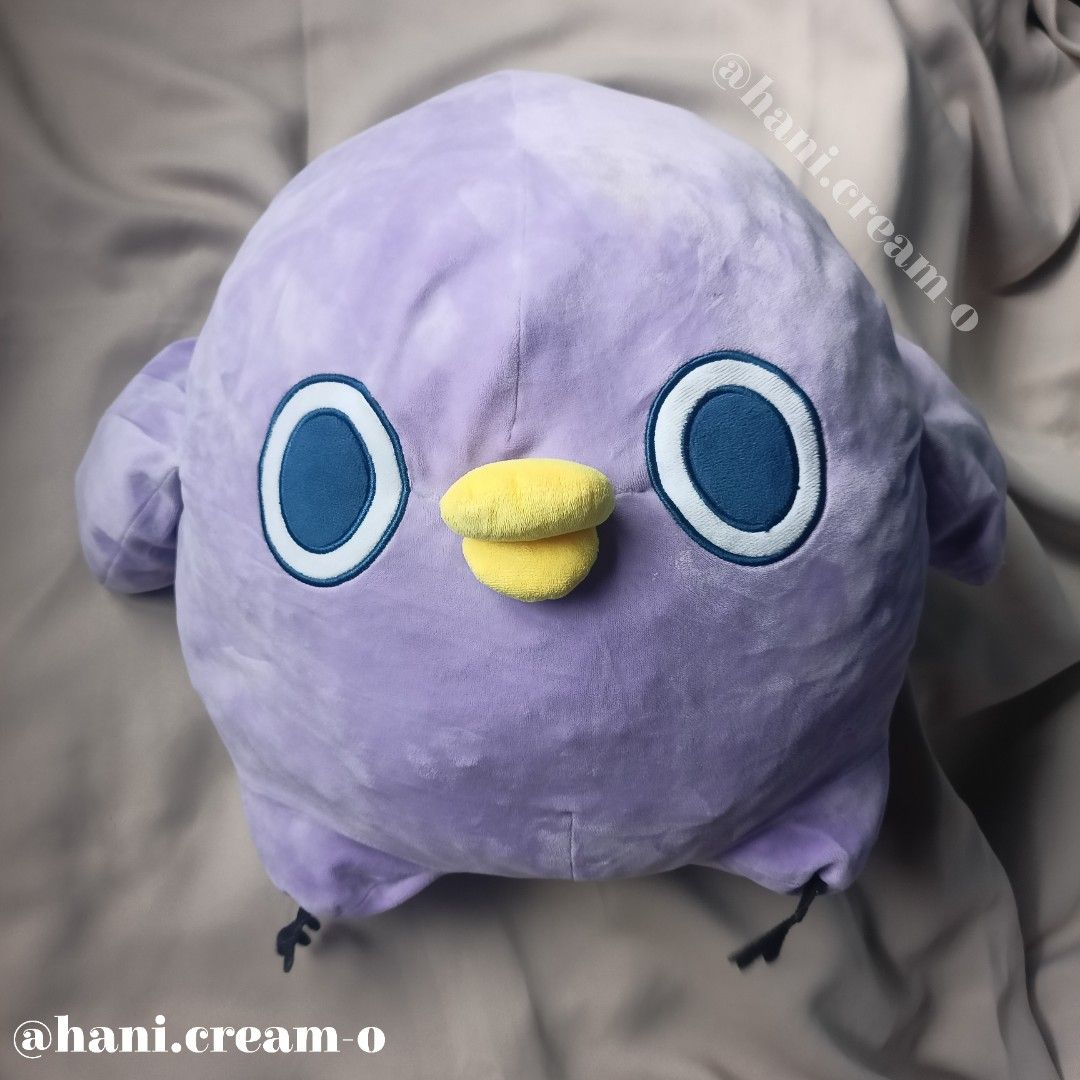 Official Rare Mentori Manga bird - large soft purple plush stuff toy ...