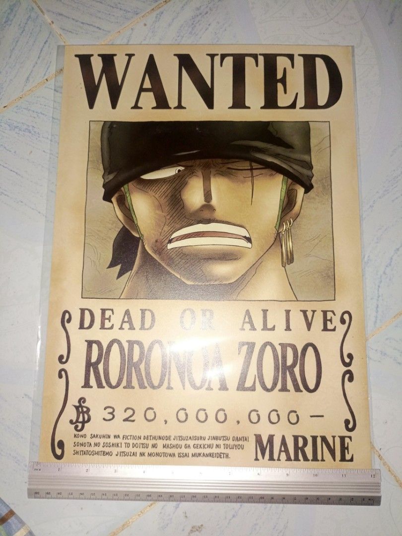 ONE PIECE WANTED POSTER MADE IN JAPAN, Hobbies & Toys, Books ...