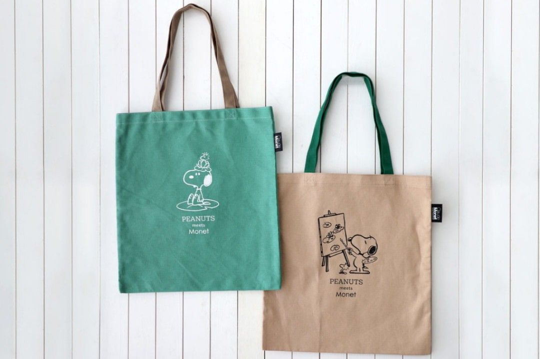peanuts x monet tote bags, Women's Fashion, Bags & Wallets, Tote Bags ...