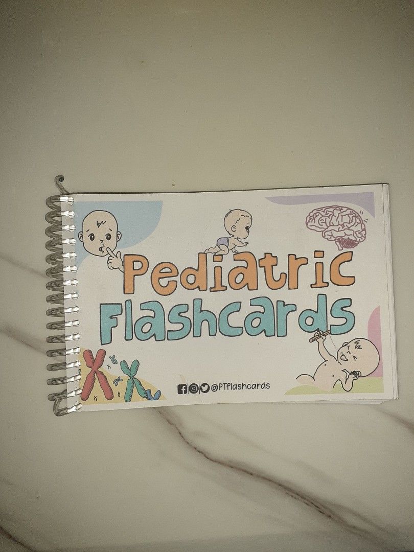 Pediatric Flashcards PT, Hobbies & Toys, Books & Magazines, Textbooks ...