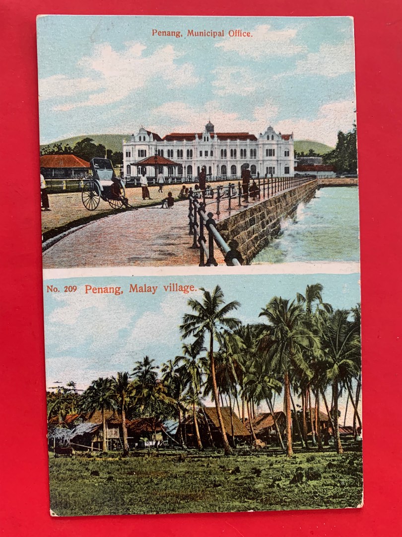 PENANG Municipal Office Village 1909 Postcard RARE, Hobbies & Toys ...
