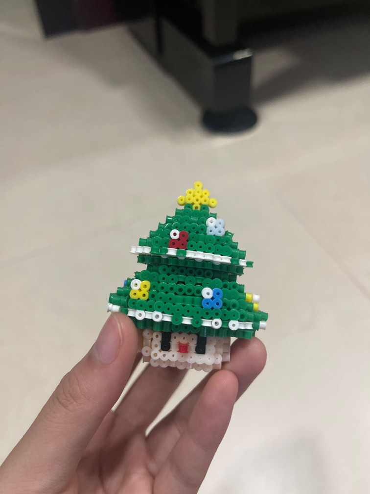 Perler beads 3D Christmas tree, Hobbies & Toys, Stationery & Craft ...