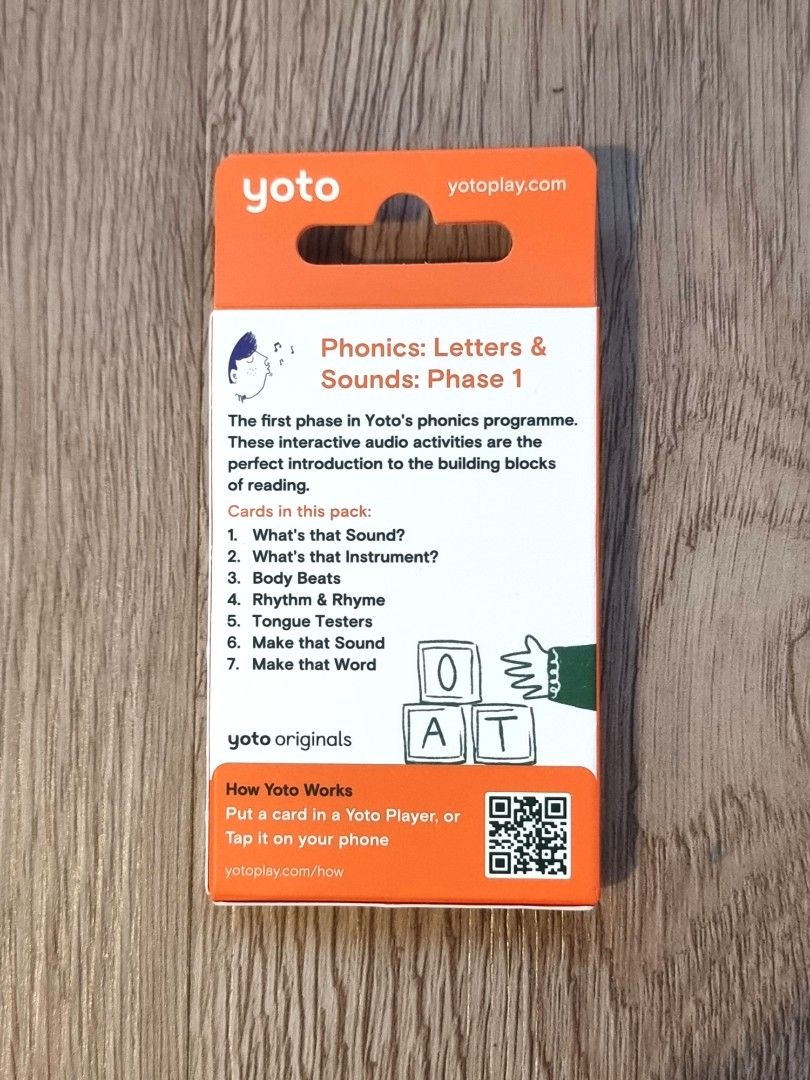 Phonics Phase 1: Letters and Sounds Yoto learning card pack, Hobbies & Toys, Toys & Games on ...