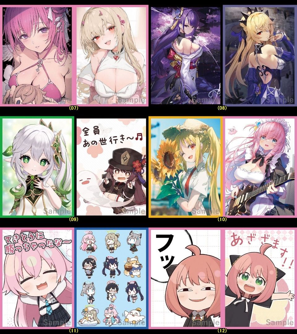 [PO till 28 Dec 2023] [C103] [BC] Comiket Card Sleeves playmat hololive one piece nikke genshin ...