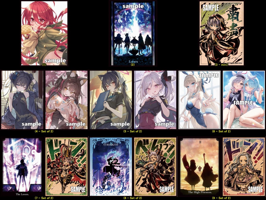 [PO till 28 Dec 2023] [C103] [SPxCR] Comiket Card Sleeves playmat hololive yugioh fate one piece ...