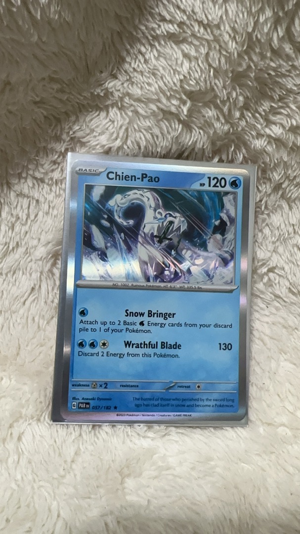 Pokemon Paradox Rift Chien Pao, Hobbies & Toys, Toys & Games on Carousell