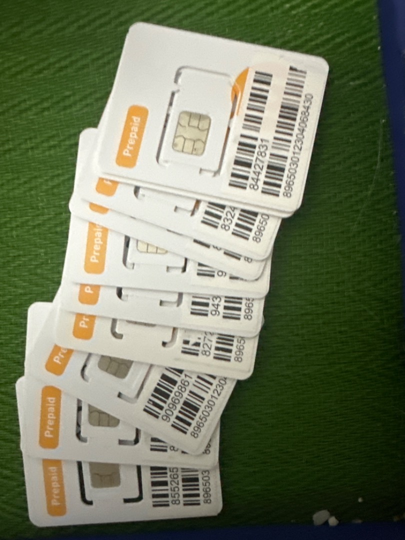 PREPAID SIM Pre- registered M1 space sim / pre registered, Mobile ...