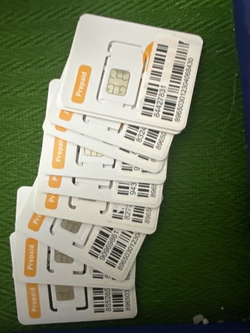 PREPAID SIM Pre- registered M1 space sim / pre registered, Mobile ...