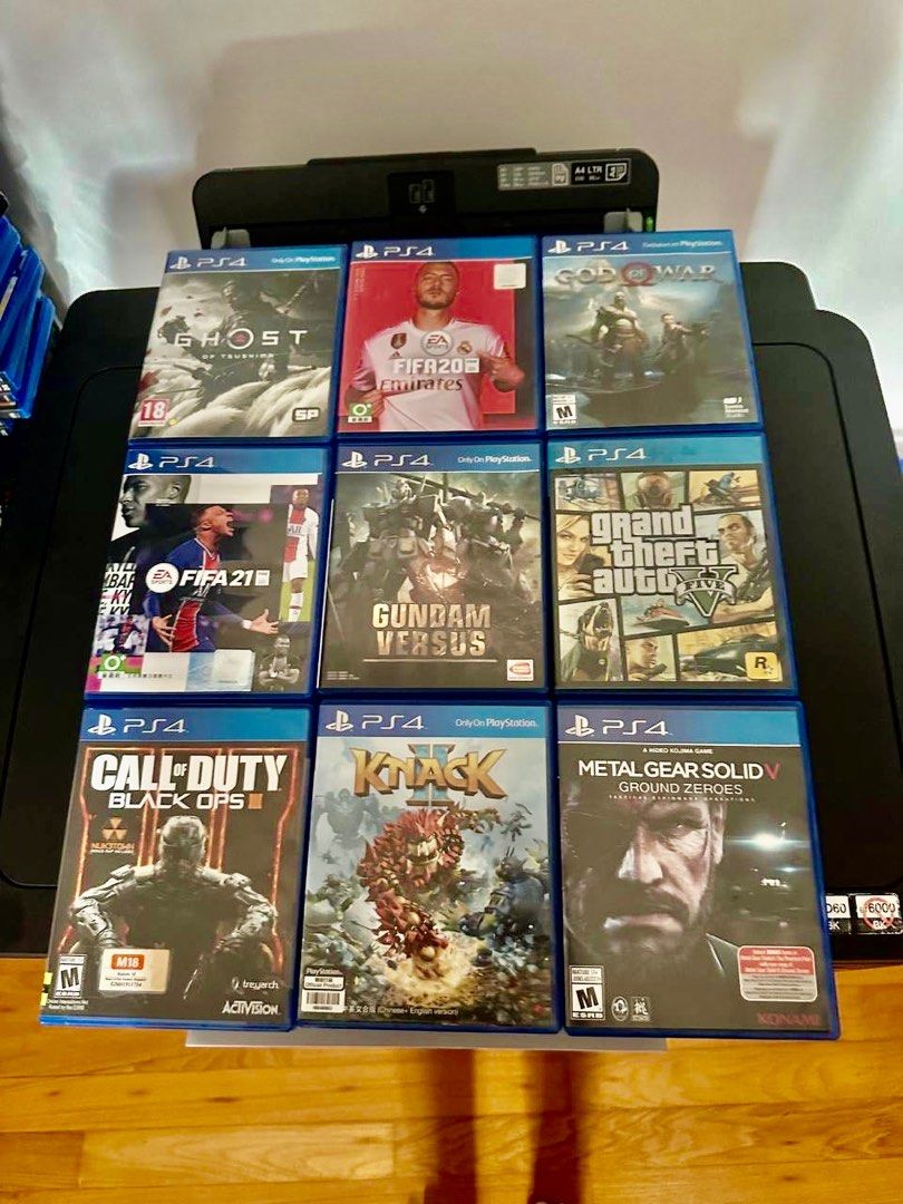 PS4 game Ghost of Tsushima / FIFA 20 / God of War / FIFA 21 / Gundam ...
