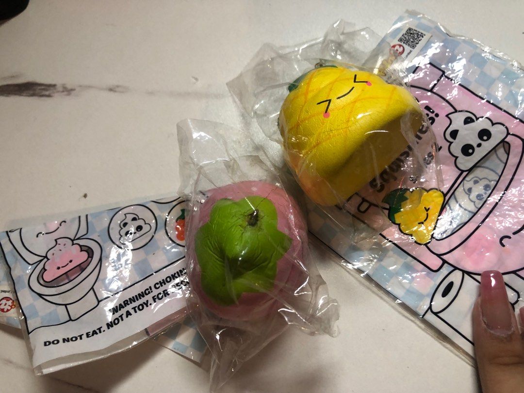 Puni Maru Mini Fruit Poop Squishy Strawberry Pineapple Squishies ...