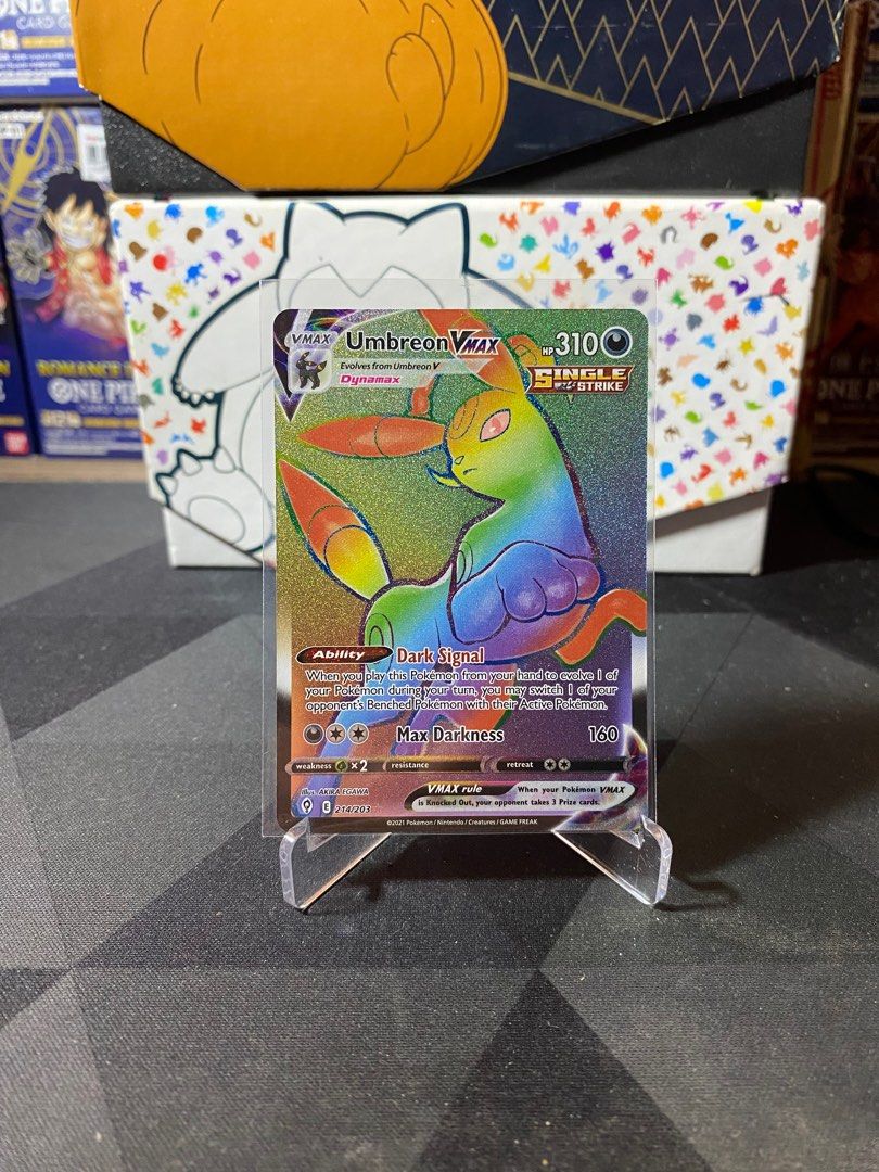 Rainbow Umbreon VMAX, Hobbies & Toys, Toys & Games on Carousell