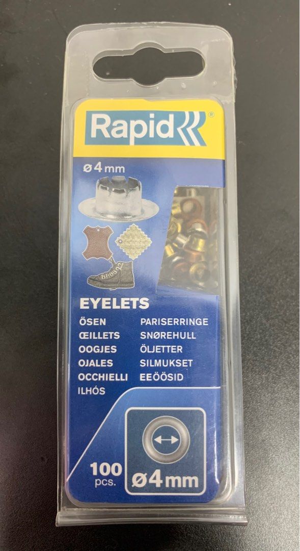 Rapid 4mm Aluminium Eyelets (Heavy Duty), Hobbies & Toys, Stationery ...