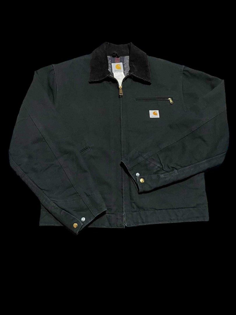 Rare CARHARTT J01 BLK Duck Blanket Lined Detroit Jacket, Men's Fashion ...