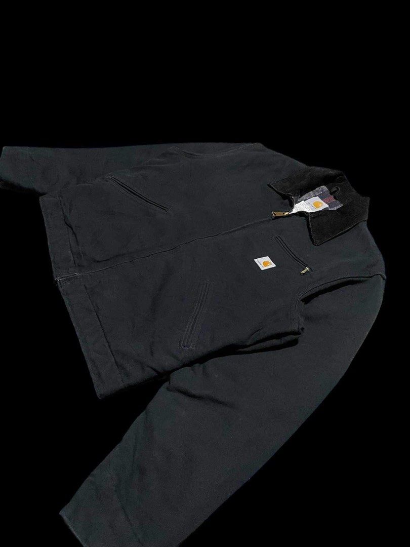 Rare CARHARTT J01 BLK Duck Blanket Lined Detroit Jacket, Men's Fashion ...