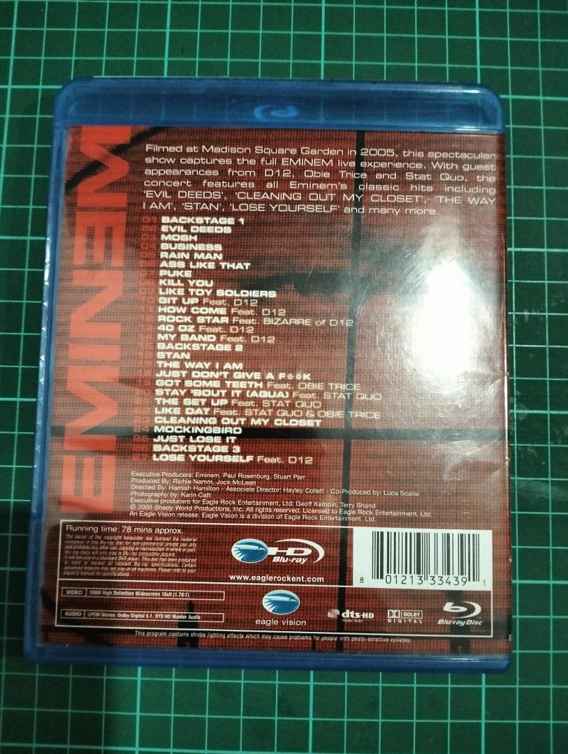 RARE! EMINEM LIVE FROM NEW YORK CITY 2005, TV & Home Appliances, TV ...