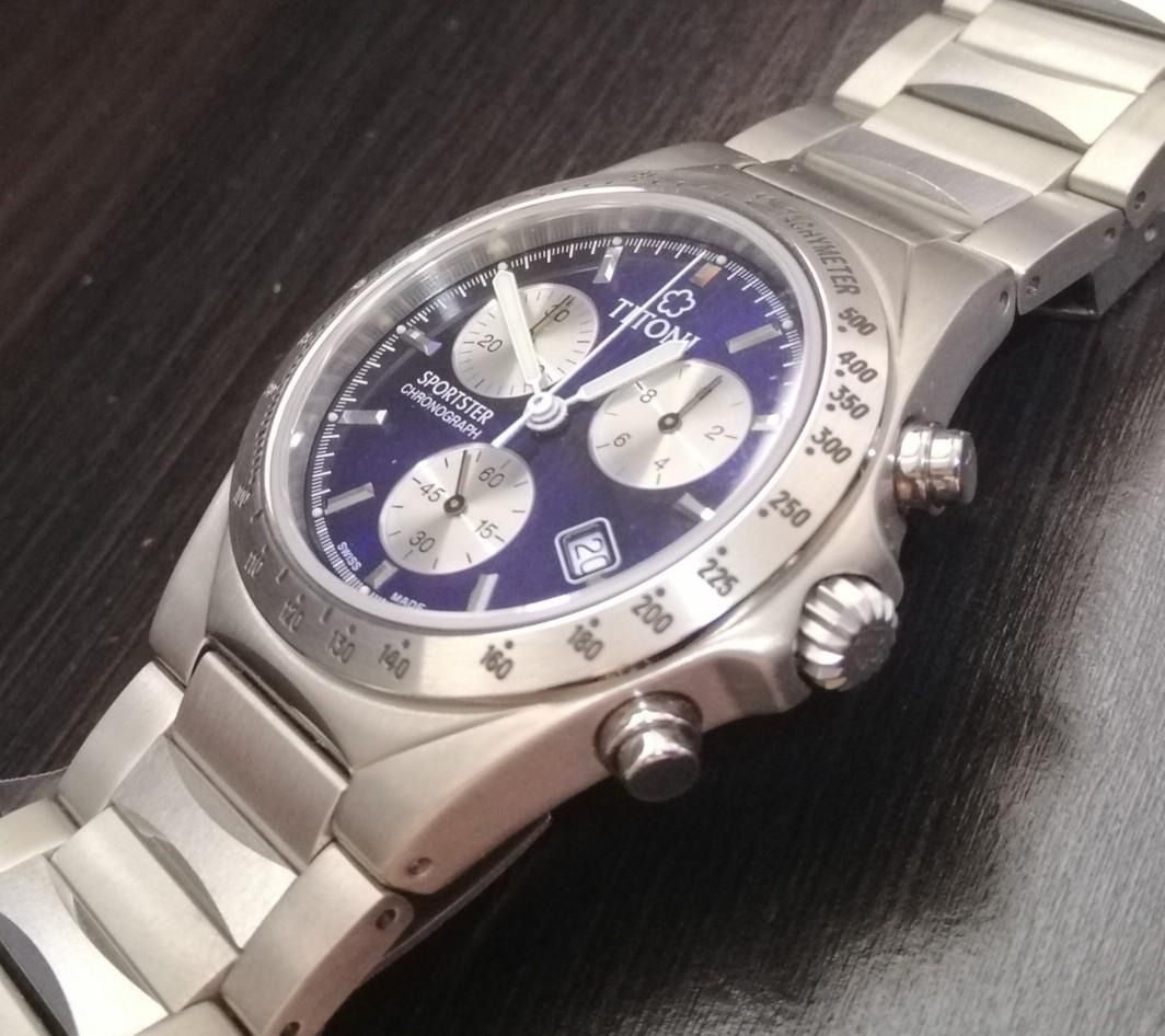 Rare Vintage Collectibles Titoni Titanium Sportster Tachymeter ...