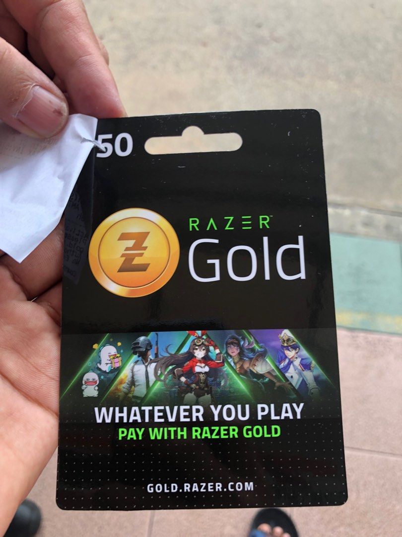 Razer goal card, Video Gaming, Video Games, Others on Carousell