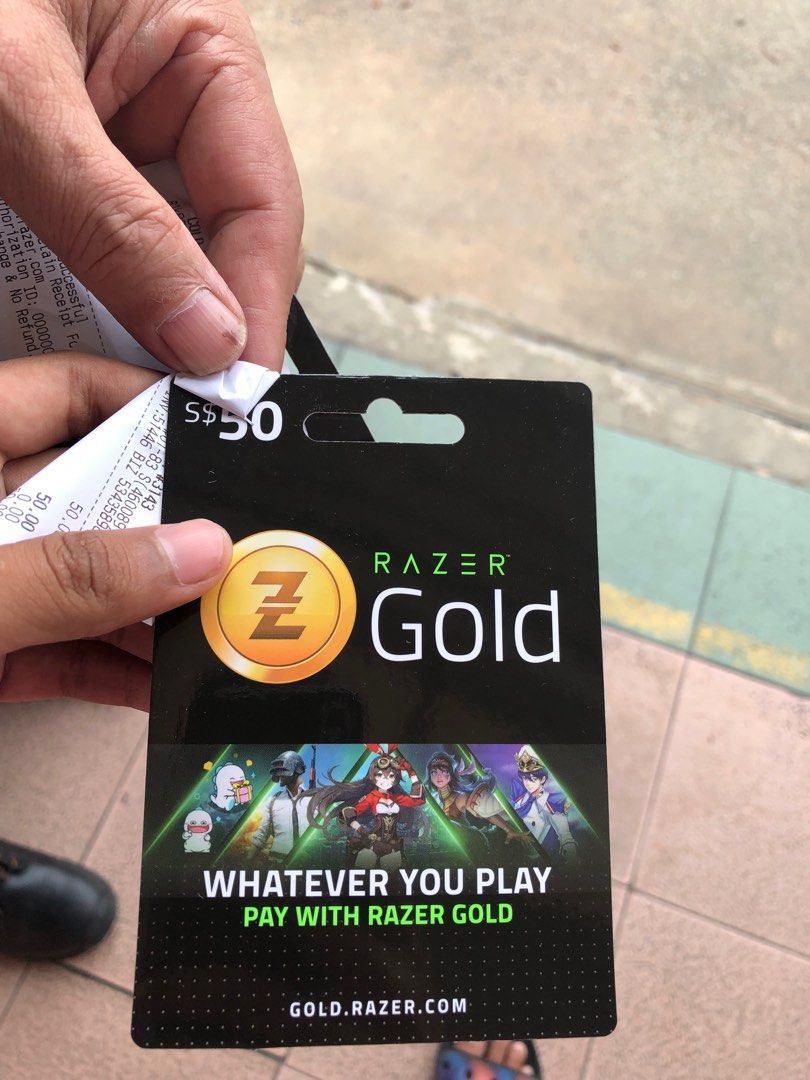 Razer goal card, Video Gaming, Video Games, Others on Carousell